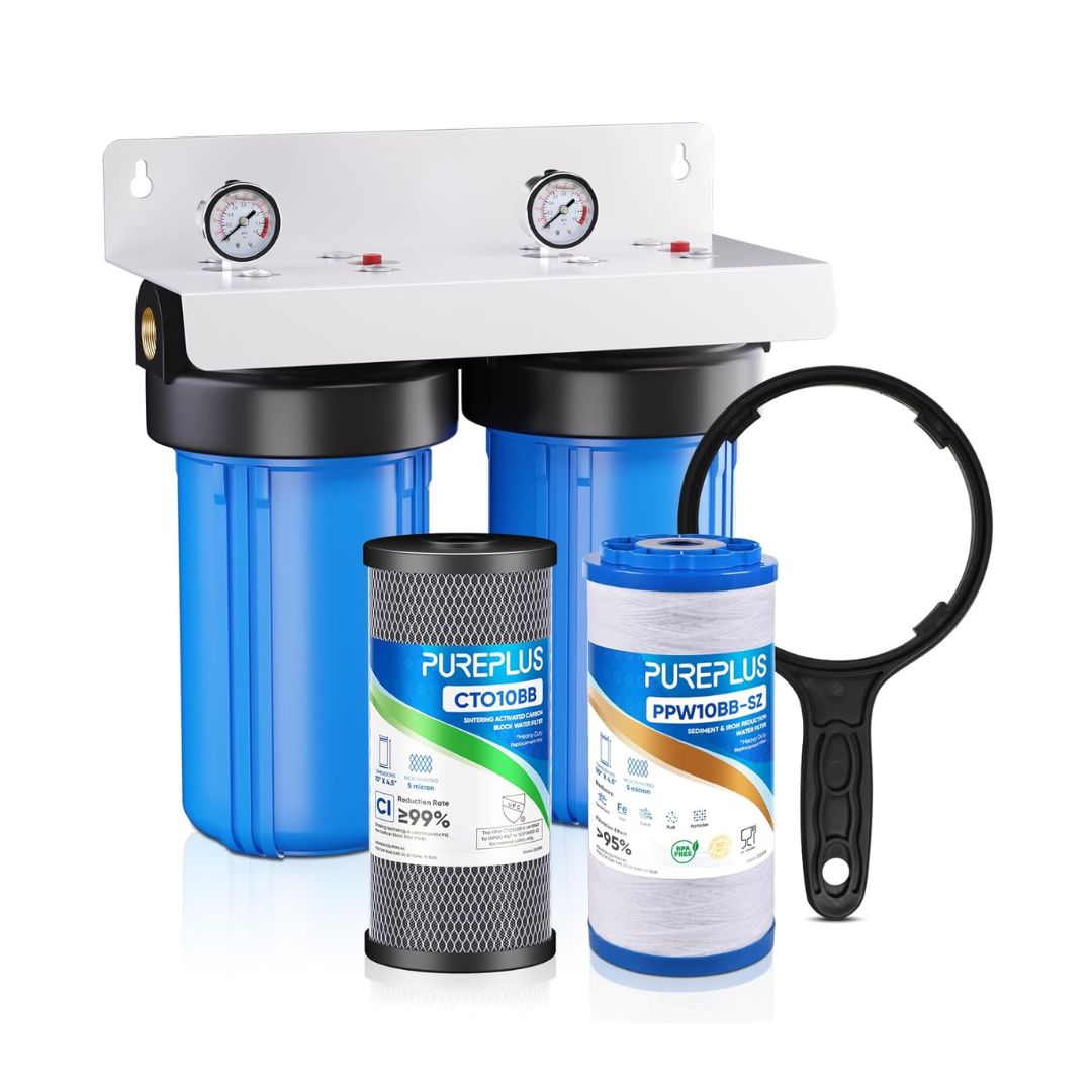 PUREPLUS 2-Stage Whole House Water Filter System - Mik Zenon