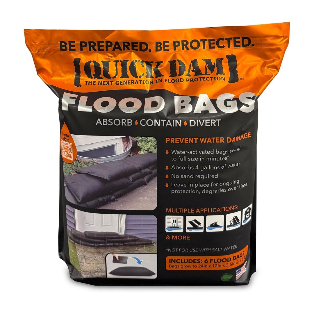 Quick Dam Water-Activated Flood Bags (6 Pack) - Mik Zenon