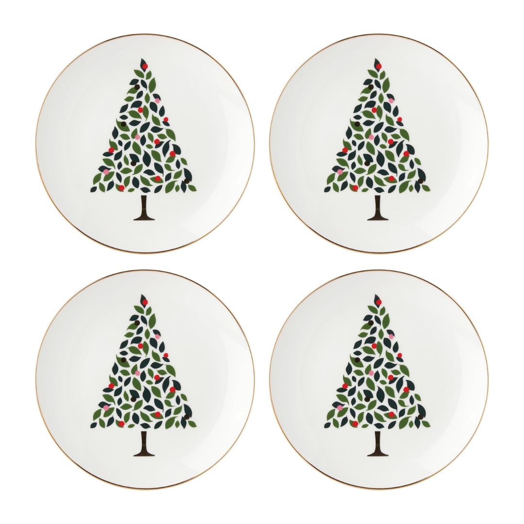 Kate Spade New York Evergreen Accent Plates (4 Pack) - Mik Zenon