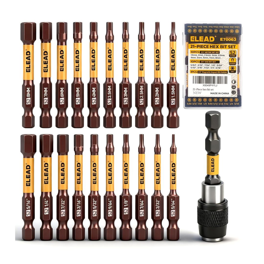Allen Wrench Hex Drill Bit Set (21 Piece) - Mik Zenon