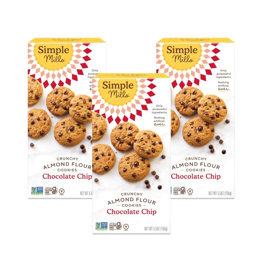 Simple Mills Chocolate Chip Cookies (3 Pack) - Mik Zenon