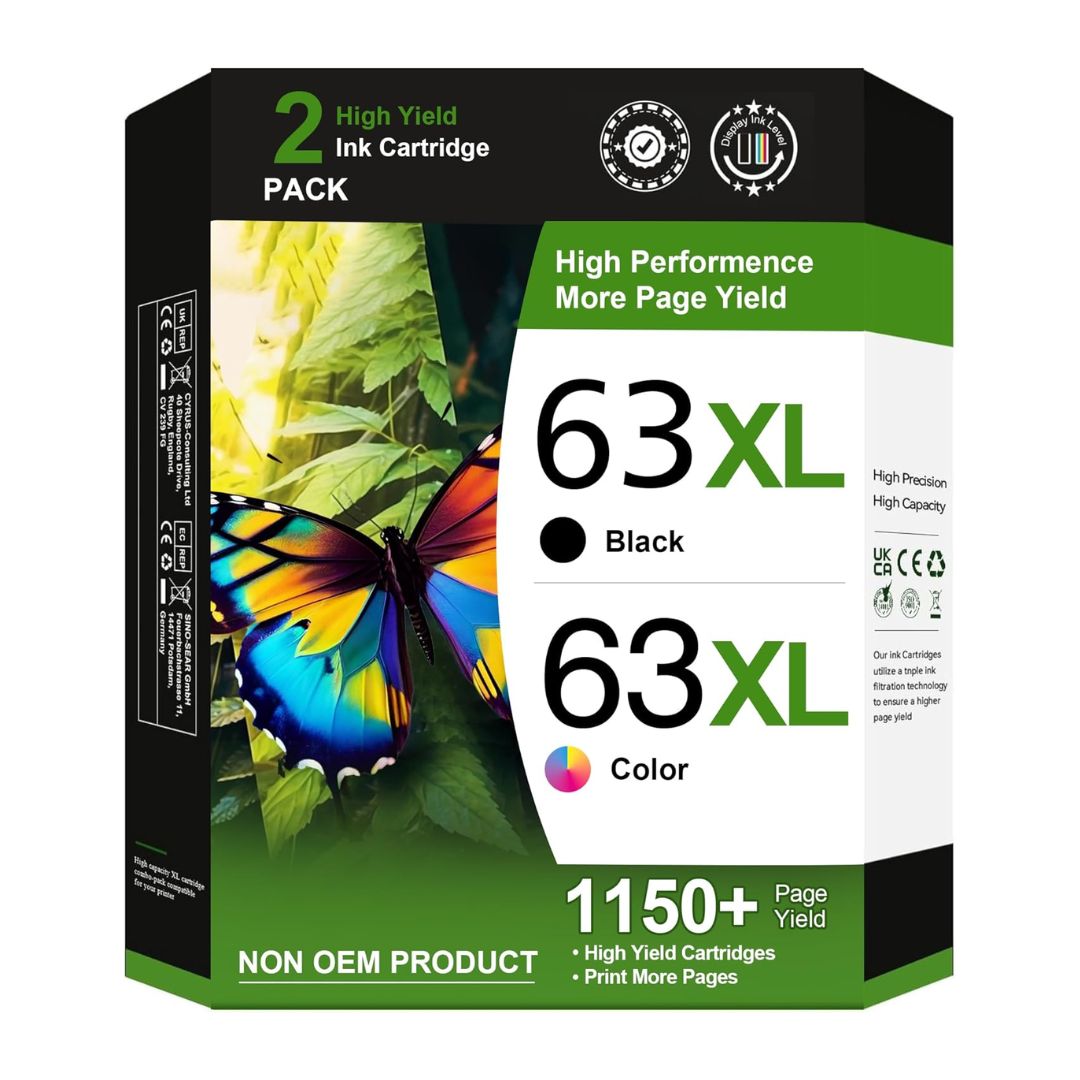 HP 63XL Ink Cartridges (2 Pack) - Mik Zenon
