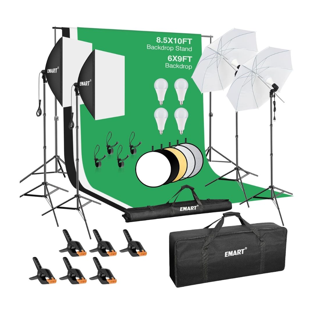 Backdrop & Lighting Kit (3 Backdrops) - Mik Zenon