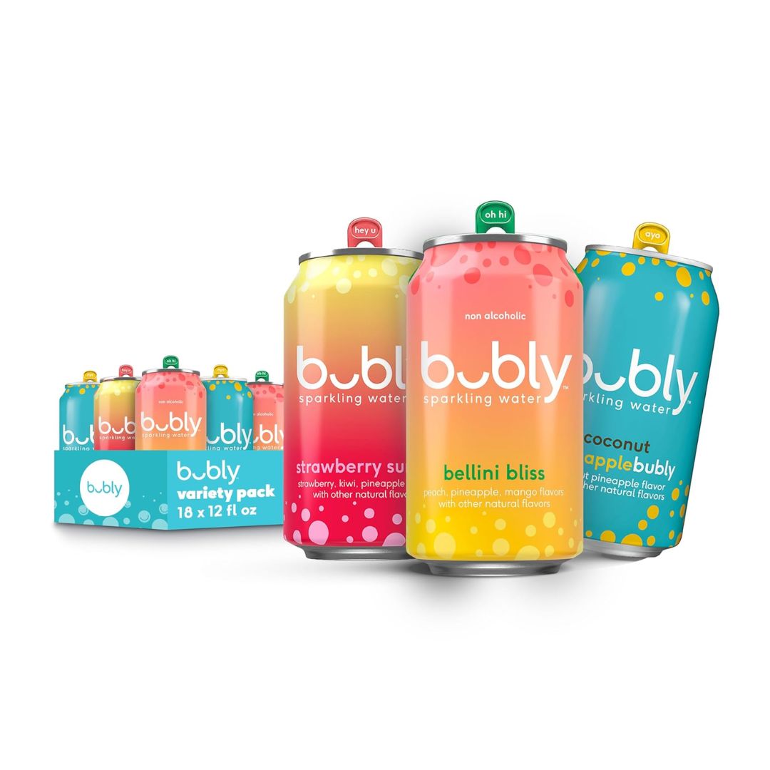 Bubly Sparkling Water Variety (18 Pack) - Mik Zenon