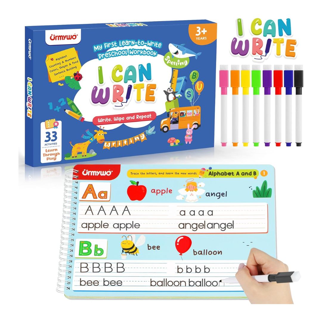Preschool Alphabet Tracing Workbook - Mik Zenon
